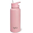 iglu Reusable Water Bottles | Premium Double Walled Stainless Steel | 1 ...