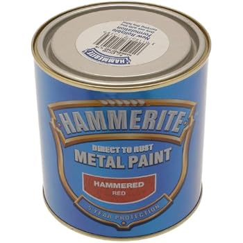 Hammerite 5092961 Metal Paint: Hammered Red 250ml: Amazon.co.uk: DIY ...