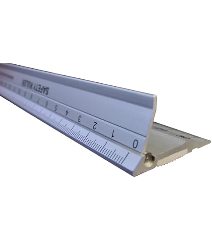 Non Slip Base Metal Ruler Victor 36-Inch Professional Aluminum Safety ...