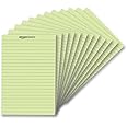 amazon basics Wide Ruled 5X 8 - Inch 50-Sheet Lined Writing Note Pad ...