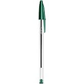 20x GREEN MICRON BALLPOINT PENS. MEDIUM POINT GREEN BIROS : Amazon.co ...