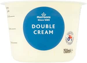 Morrisons British Double Cream, 150ml : Amazon.co.uk: Grocery