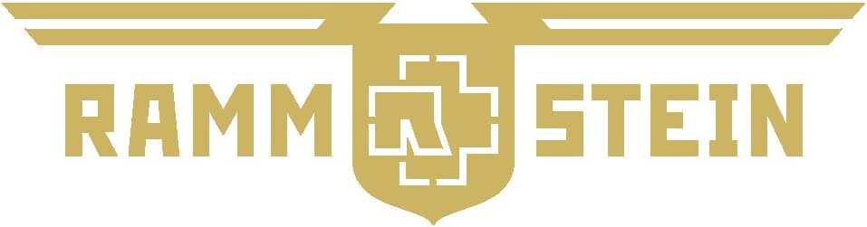 Rammstein Auto Aufkleber Sticker Gold D.R. (aussenklebend) 57cm ...