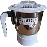 HAPPY E Stainless Steel Sujata Chutney Steel Jar Mixer Grinder 400 ML ...