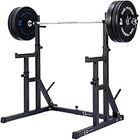 GYM MASTER Adjustable Squat and Bench Press Rack Stand with Spotters ...