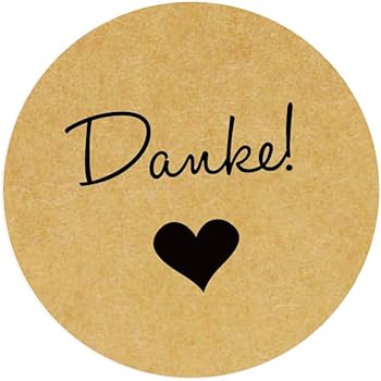 24 Etiketten: Danke! - vielseitige Dankeschön Sticker für Gastgeschenke ...
