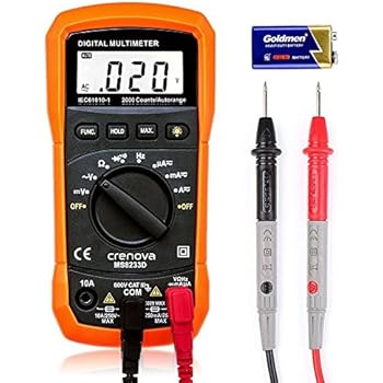 Hama Digital Multimeter (Spannungsmesser, Stromprüfer, Widerstand ...