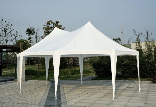 Outsunny 6.8x5M Large Octagonal Party Tent Gazebo Heavy Duty Wedding ...