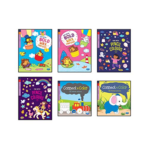 Navneet Fun With Bold Wax Crayons, Fun With Pencil Colours & Connect 'N ...