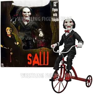 Saw Jigsaw Billy Puppe Puppet 30cm auf dem Dreirad Tricycle: Amazon.de ...