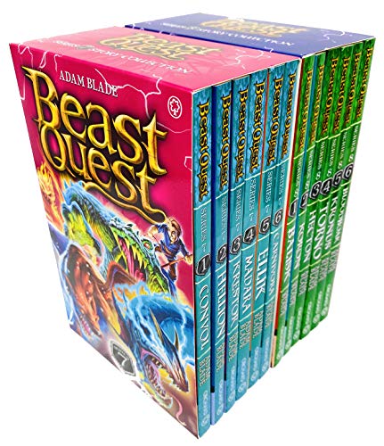 Beast Quest Series 7 & 8 Box Sets 12 Books Collection (Series 7 Books 1 ...