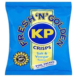 KP Crisps Salt & Vinegar Flavour 48x25g: Amazon.co.uk: Grocery