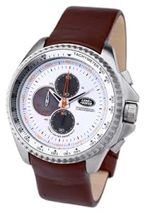 Land Rover Gents Chronograph Watch With Brown Genuine Leather Strap ...