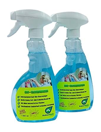 KaiserRein Bio Glasreiniger Set 2 x 500 ml Oberflächen und Fenster ...