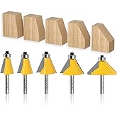 Petansy 3Pcs 8mm Shank Chamfer & Bevel Edging Router Bit Wood Milling ...