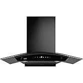 KAFF K-Series KES 90A Slant Filterless Auto Clean Kitchen Chimney, 90 ...