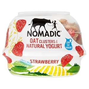 NOMADIC Yogurt & Oats Crunchy Clusters Strawberry, 169 g: Amazon.co.uk ...