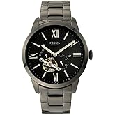 Fossil Stainless Steel Analog Black Dial Men's Watch-Fs6020Set, Band ...