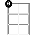 SmithPackaging A4 Self Adhesive Address Labels, 6 Labels Per Sheet, 100 ...