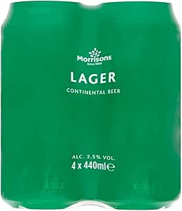 Morrisons Lager, 4 x 440ml : Amazon.co.uk: Grocery