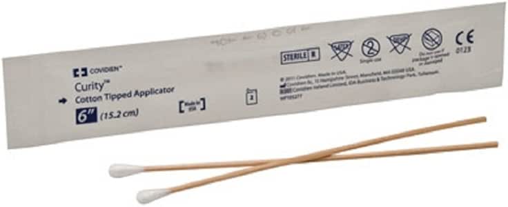 Kendall Q-Tips Cotton-Tipped Applicators, 6 Sterile - 2/pk, 100/bx by ...