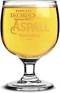 Aspall Cider Goblet HALF Pint Glasses CE 10OZ/280ml (Set of 2): Amazon ...