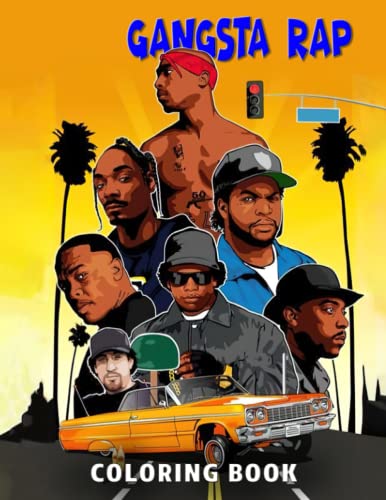 Gangsta Coloring Book: Fantasy Illustrations Rap The Complete An Adult ...