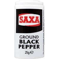 Saxa Ground White Pepper (25g) - Pack of 2 : Amazon.co.uk: Grocery