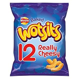 Walkers Wotsits Really Cheesy Multipack Snacks, 12 x 16.5 g: Amazon.co ...