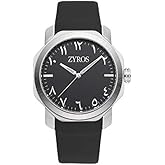 Zyros Men's Silver Steel Band Watch : Buy Online at Best Price in KSA ...