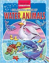 Buy Water Animals Creative Copy Colouring Book for Kids Age 1 -6 Years ...