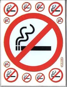 Rauchen Verboten / Nichtraucher Symbol / No Smoking: Amazon.de ...