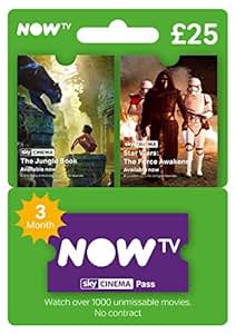 3 month NOW TV Sky Movies UK Pass: Amazon.co.uk: Electronics