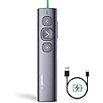 NORWII N95 Rechargeable Presentation Clicker for Powerpoint Clicker with Soft and Big Button ...