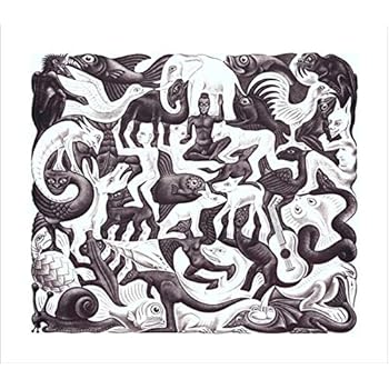 M.C. Escher - Metamorphosis [4 separate panels] Fine Art Print (104.14 ...