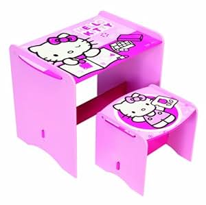 Hello Kitty Kids' Desk and Stool by HelloHome: Amazon.co.uk: Kitchen & Home