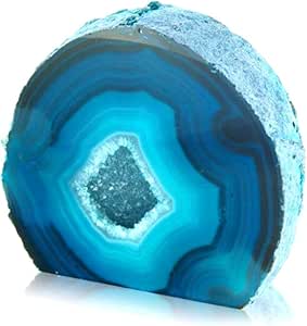 Agate Geode - Green/Teal : Amazon.co.uk: Home & Kitchen