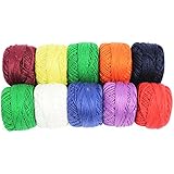 20 PEARL COTTON #8 CROCHET THREAD 85 Meters each: Amazon.co.uk: Kitchen ...