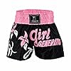 Islero Ladies Pink Muay Thai Shorts Fight MMA Kick Boxing Shorts ...