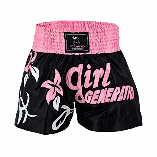 Islero Ladies Pink Muay Thai Shorts Fight MMA Kick Boxing Shorts ...