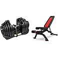 Bowflex Unisex Adult Selecttech 1090i Hantel, Schwarz/Rot ...