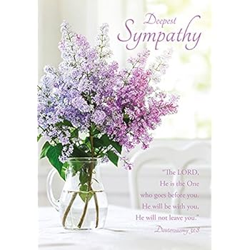 Deepest Sympathy Card Religious Christian Catholic Bereavement: Amazon ...
