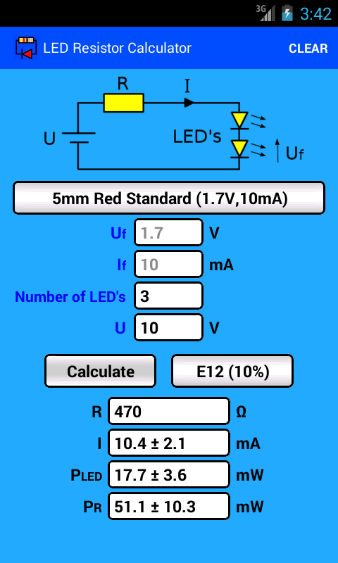 LED Resistor Calculator: Amazon.de: Apps für Android