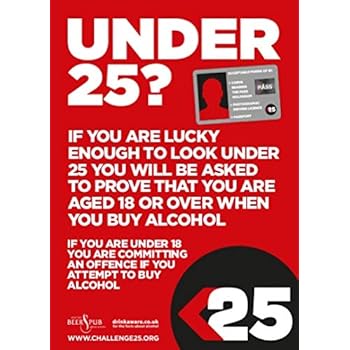 A4 Challenge 25 Poster Laminated - Alcohol: Amazon.co.uk: Kitchen & Home