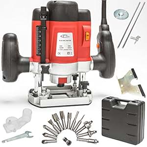 Fresatrice verticale elettrica 1200W fresa legno pantografo + set 12 ...