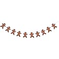RmKbe Gingerbread Man Christmas Party Bunting Decoration Banner DIY ...