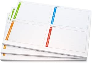 Eisenhower Matrix Notepad (3 Pack): Todo List and Time Management ...