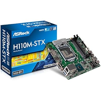 ASRock H110M-STX S1151 Mini-STX Intel H110 2xDDR4 Motherboard - Grey ...