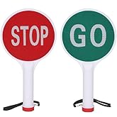 Crewbolt STOP And GO Hand Held Stop Signs Reversible Road Safety Board ...