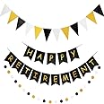 Glitter Happy Retirement Banner+2m Paper Circle Dots Hanging Garland ...